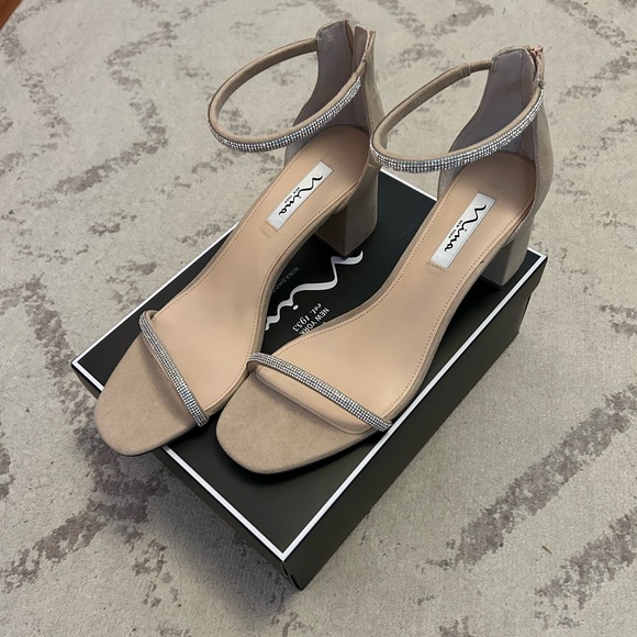 Nina | Shoes | Nina Tan Suede Heels | Poshmark